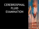 PPT - Biochemistry of CEREBROSPINAL FLUID PowerPoint Presentation, free ...