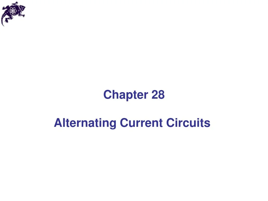 PPT - Alternating Current Circuits PowerPoint Presentation, free ...