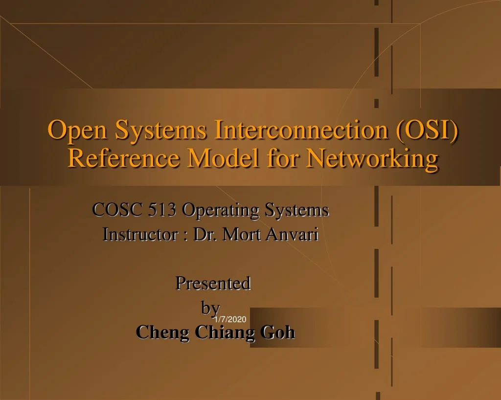 PPT - The OSI Reference Model in Networking PowerPoint Presentation ...