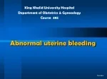 PPT - Abnormal Uterine Bleeding PowerPoint Presentation, free download ...