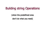 PPT - Strings and String Operations PowerPoint Presentation, free download - ID:3094125