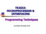 PPT - Microprocessor Interfacing PowerPoint Presentation, free download ...