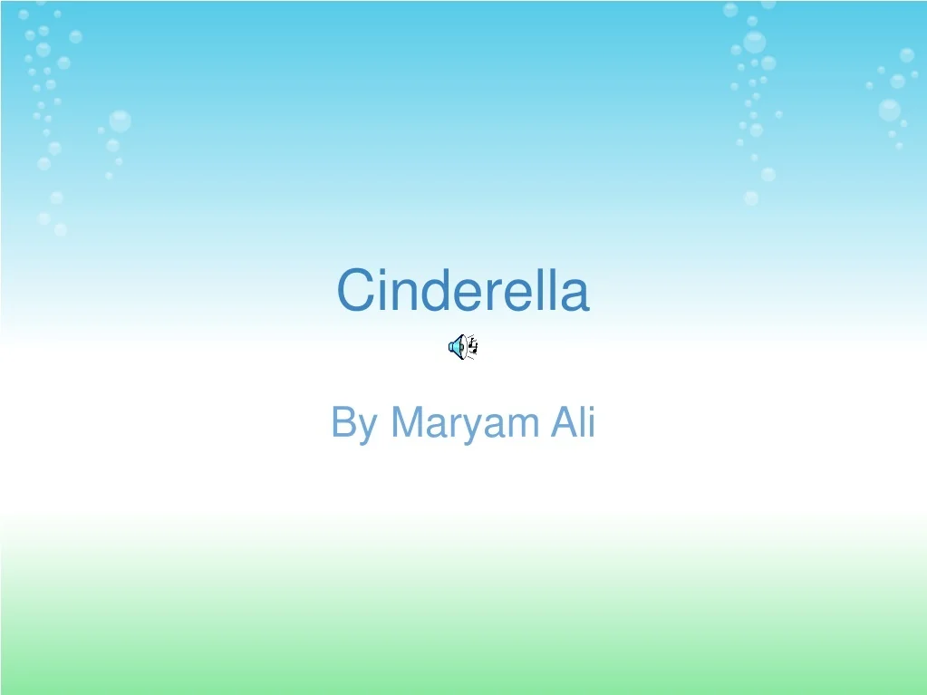 PPT - Cinderella PowerPoint Presentation, free download - ID:9709112