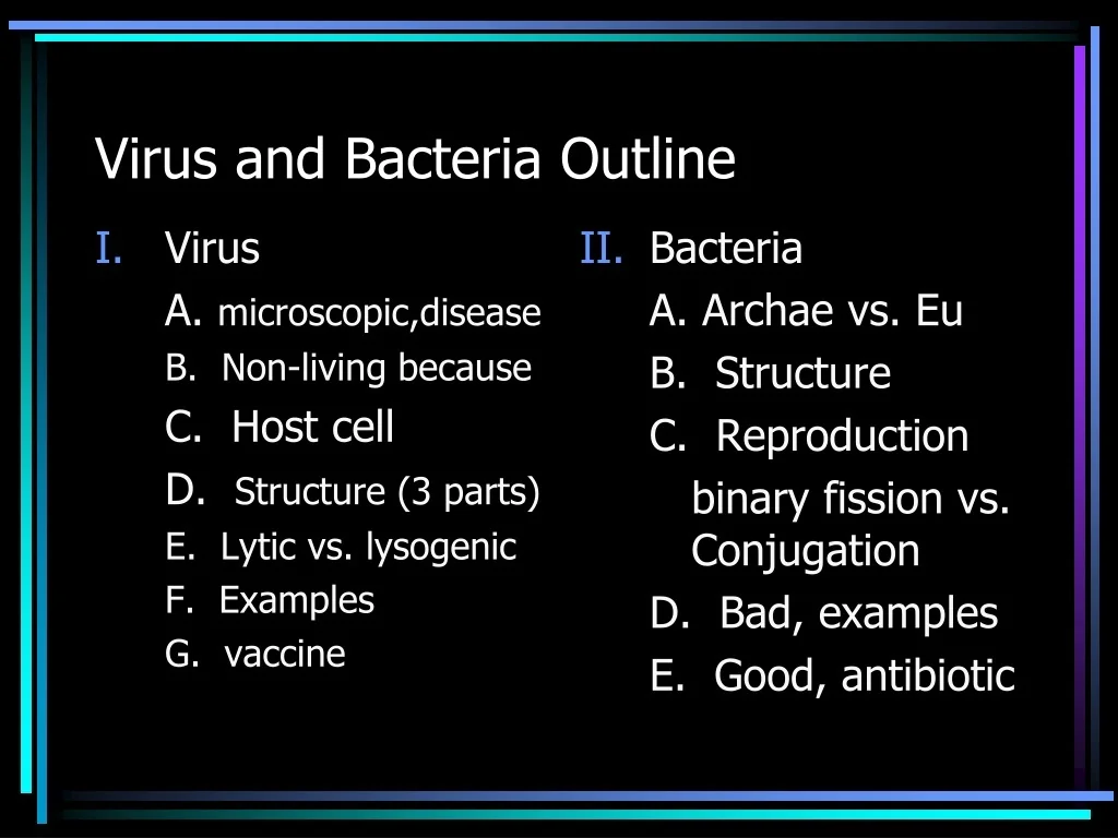 PPT - Viruses and Bacteria: Key Points and Examples PowerPoint ...