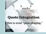 PPT - Quote Integration PowerPoint Presentation, free download - ID:744257