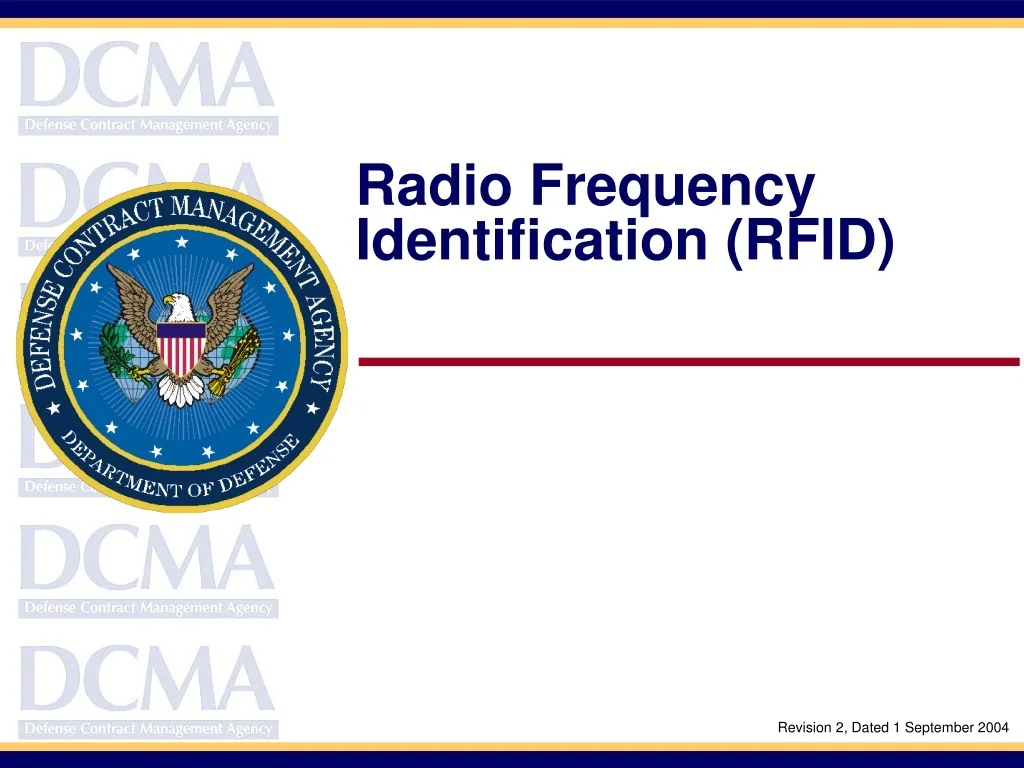PPT - RFID Technology for Efficient Tracking | DoD RFID Policy ...