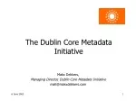 PPT - An Introduction to Dublin Core PowerPoint Presentation, free ...