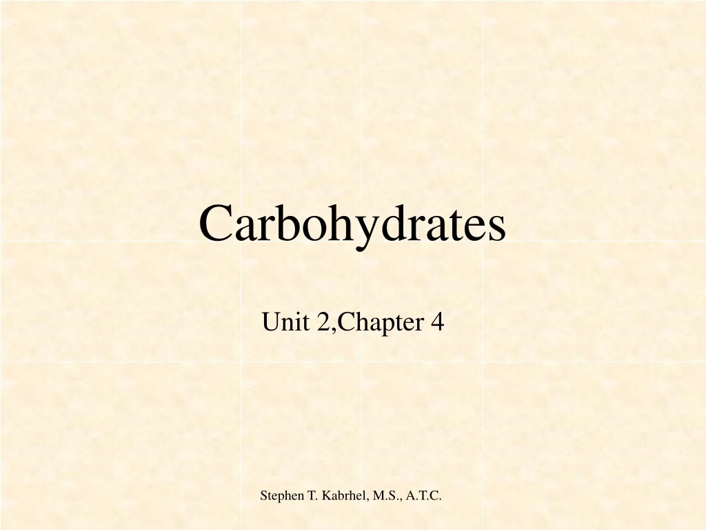 PPT - Carbohydrates PowerPoint Presentation, free download - ID:9712838