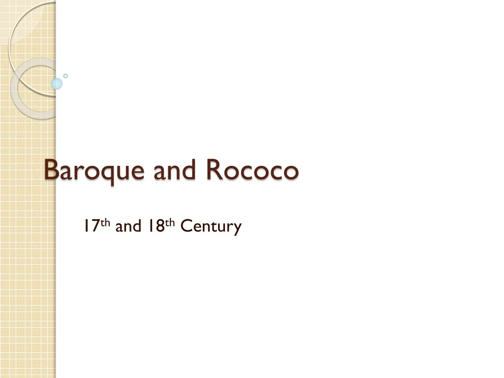 PPT - Baroque and Rococo PowerPoint Presentation, free download - ID ...