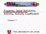 PPT - Fugacity, Activity and Chemical Potential PowerPoint Presentation ...