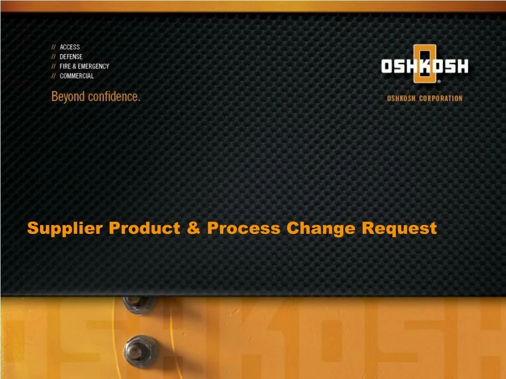 PPT - Supplier Change Request Flow Diagram: Approval Process for ...