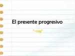PPT - El Presente Progresivo PowerPoint Presentation, free download ...