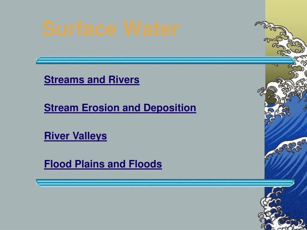 PPT - Surface Water PowerPoint Presentation, free download - ID:9717947