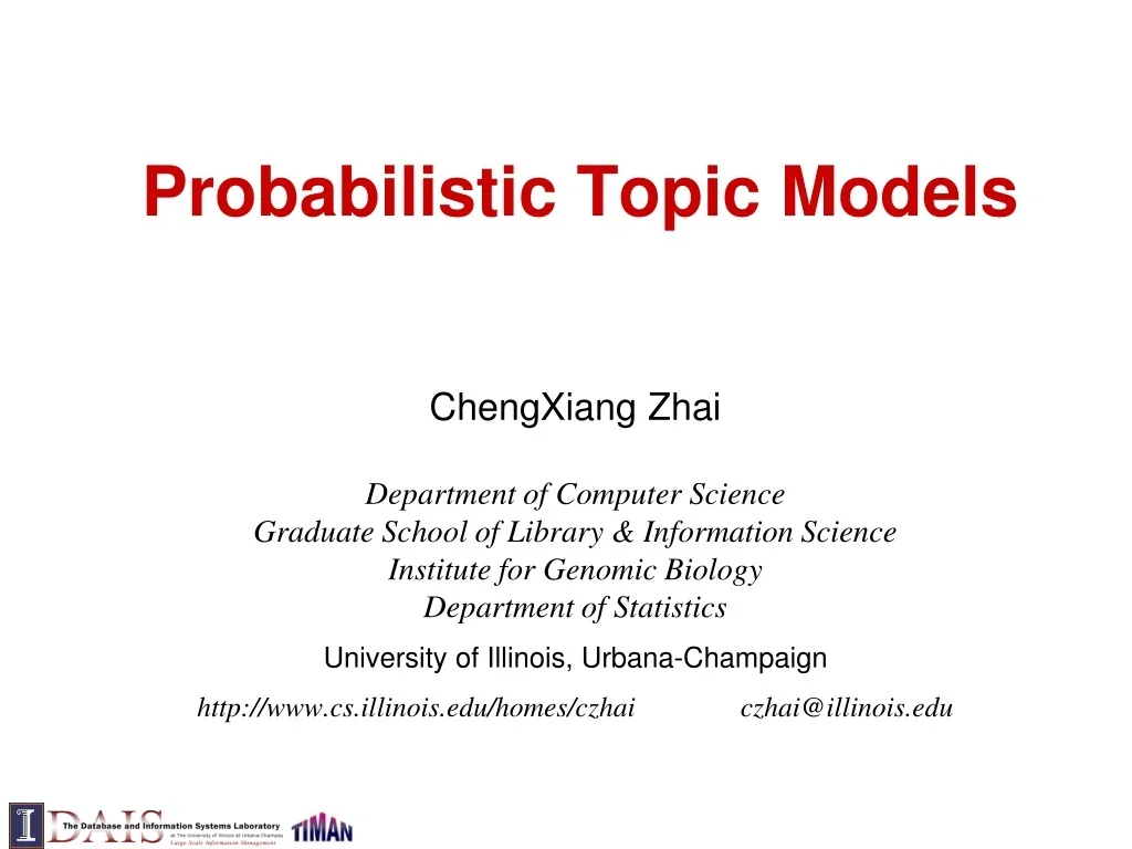PPT - Probabilistic Topic Models PowerPoint Presentation, free download - ID:9719504