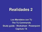 PPT - Realidades 2 PowerPoint Presentation, free download - ID:3316283