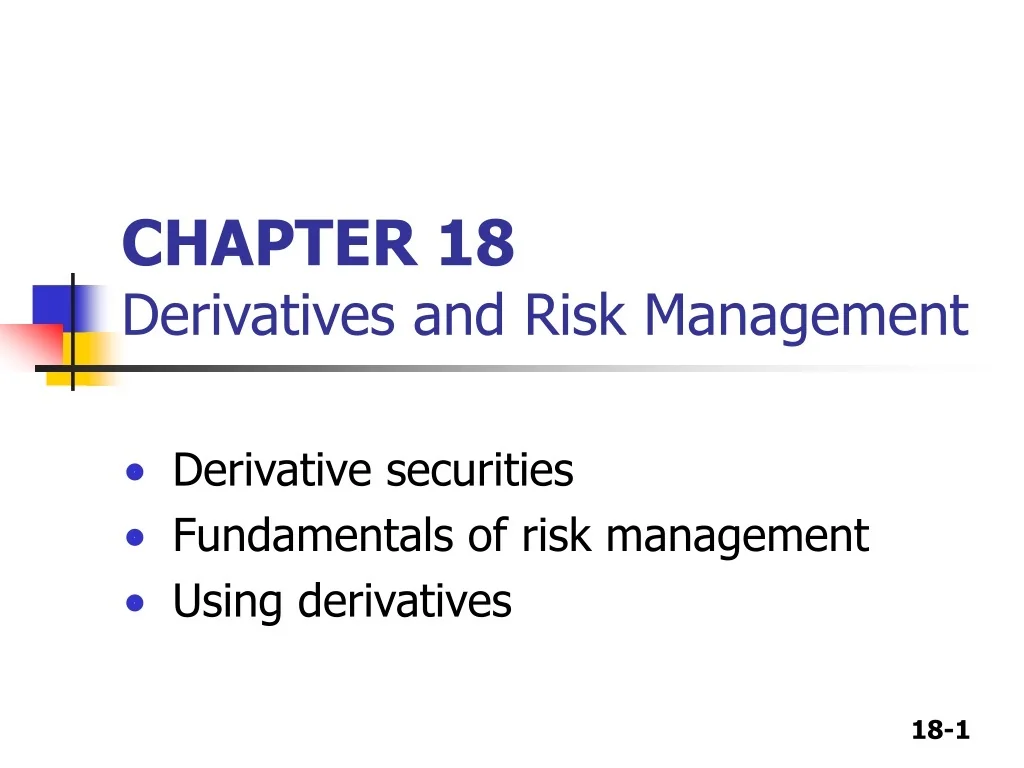 PPT - Understanding Derivatives & Risk Management in Finance PowerPoint ...