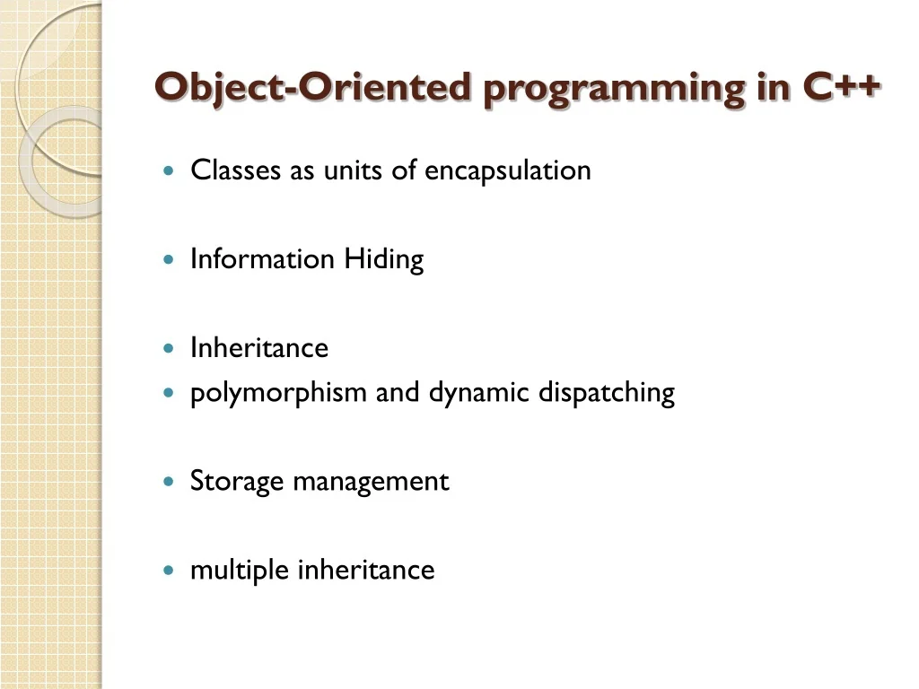 Ppt Object Oriented Programming In C Powerpoint Presentation Free Download Id9721768