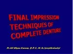 PPT - Principles of occlusion in complete denture PowerPoint ...