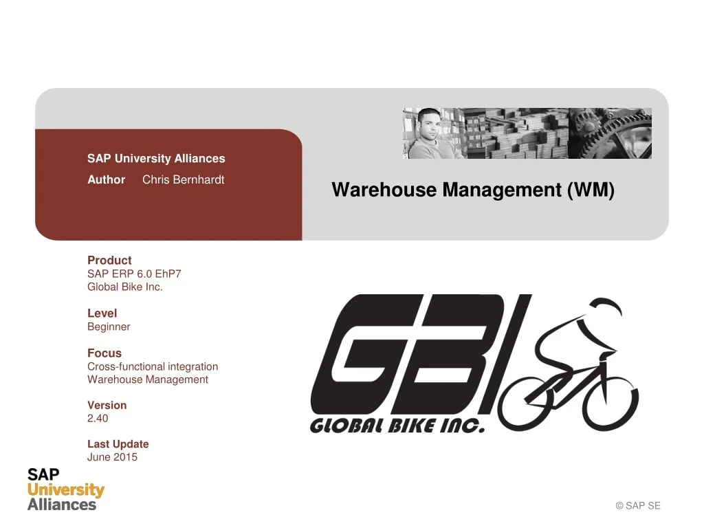PPT - Introduction to SAP Warehouse Management by Chris Bernhardt ...