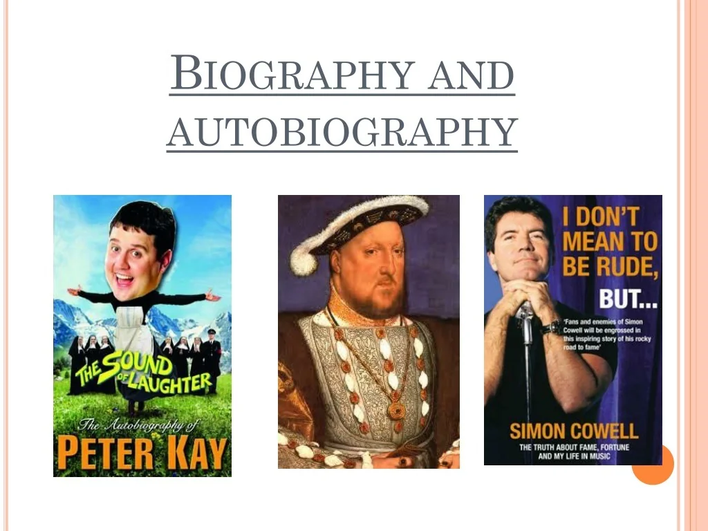 PPT - Biography and Autobiography: Origins, Differences, and Examples ...