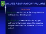 PPT - Chapter 9 Acute Respiratory Failure PowerPoint Presentation, free ...