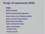 PPT - Design of Experiments (DOE) PowerPoint Presentation, free ...