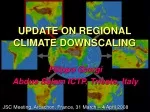 PPT - Climate Downscaling Using Regional Climate Models PowerPoint ...