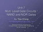 PPT - SLIDES FOR CHAPTER 7 MULTI-LEVEL GATE CIRCUITS NAND AND NOR GATES ...