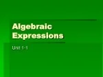 PPT - Algebraic Expressions PowerPoint Presentation, free download - ID ...