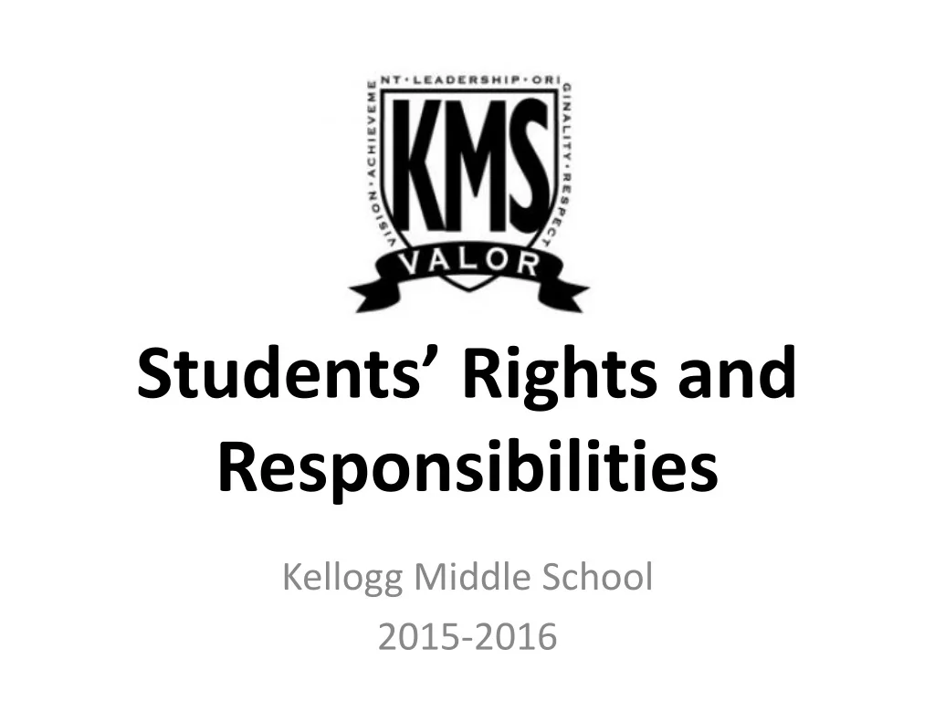 PPT - Students ’ Rights and Responsibilities PowerPoint Presentation ...