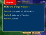 PPT - Chapter 1 Matter and Change PowerPoint Presentation, free ...