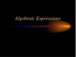 PPT - Algebraic Expressions PowerPoint Presentation, free download - ID ...