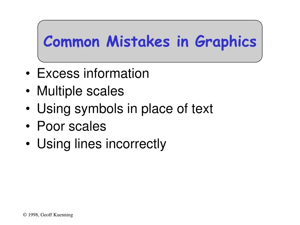 PPT - Graphics Mistakes to Avoid: Tips for Clear Visualization ...