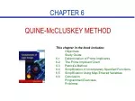 PPT - Quine-McCluskey Method PowerPoint Presentation, free download ...