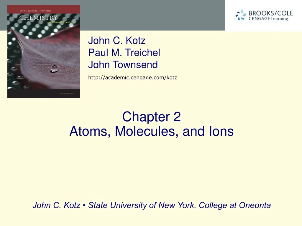 PPT - Atoms, Molecules & Ions in Chemistry PowerPoint Presentation - ID ...