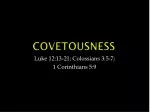 PPT - Doctrine of Covetousness PowerPoint Presentation, free download ...