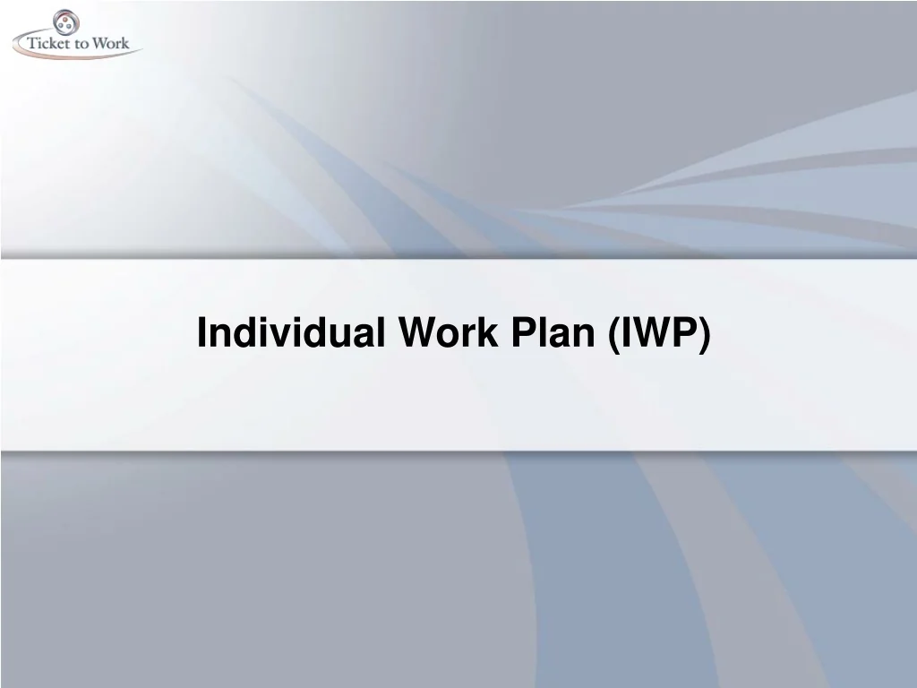 PPT - Individual Work Plan (IWP) PowerPoint Presentation, free download ...