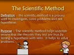 PPT - The Scientific Method PowerPoint Presentation, free download - ID ...
