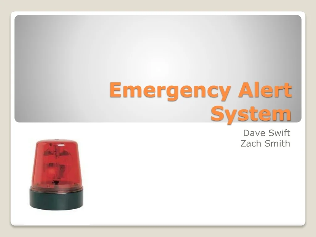 PPT - Emergency Alert System PowerPoint Presentation, free download ...