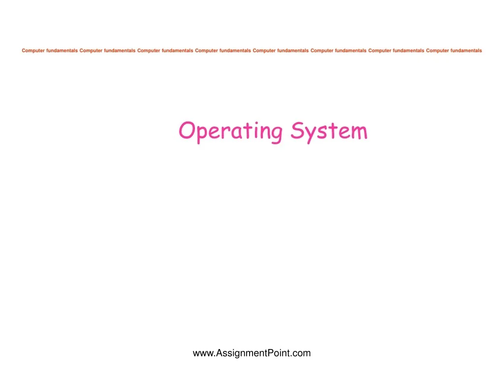 PPT - Operating Systems: Functions and Management PowerPoint ...