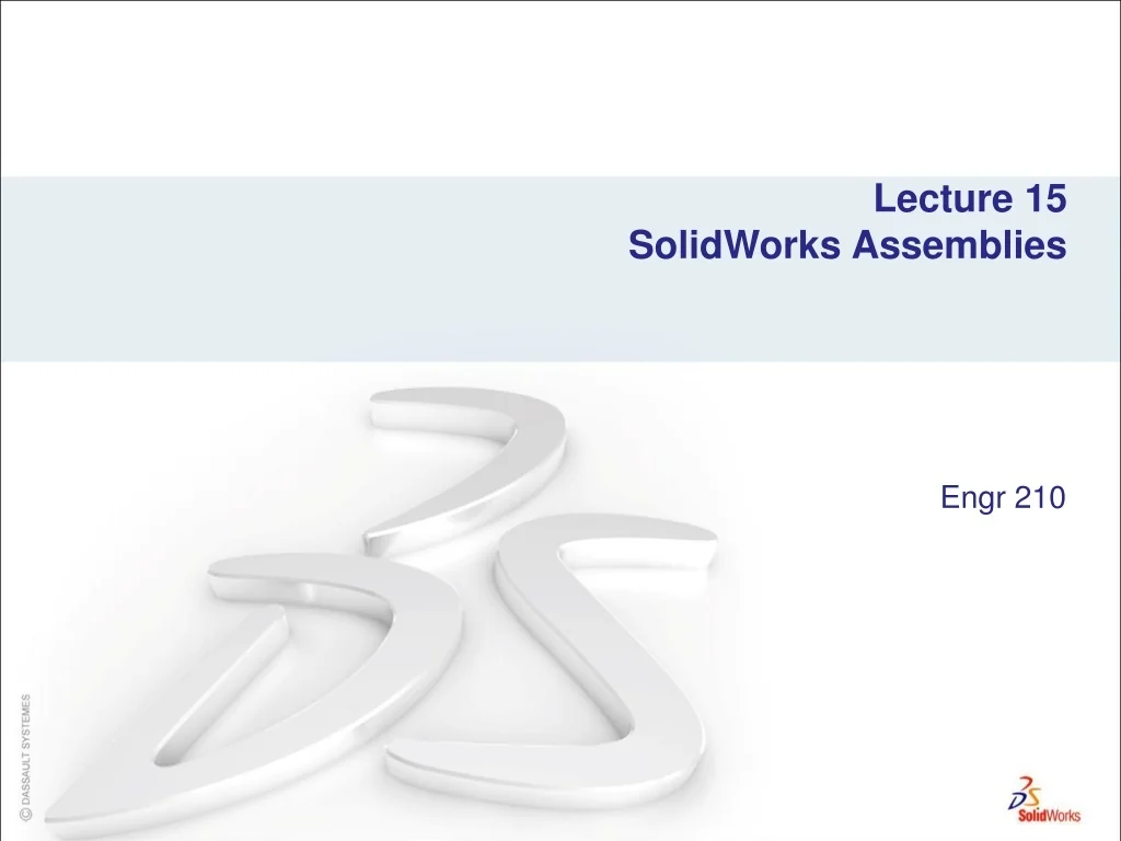 PPT - SolidWorks Assemblies: Creating Tutor Assembly Basics PowerPoint ...