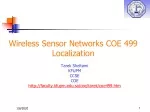 PPT - Localization in Wireless Sensor Networks PowerPoint Presentation ...