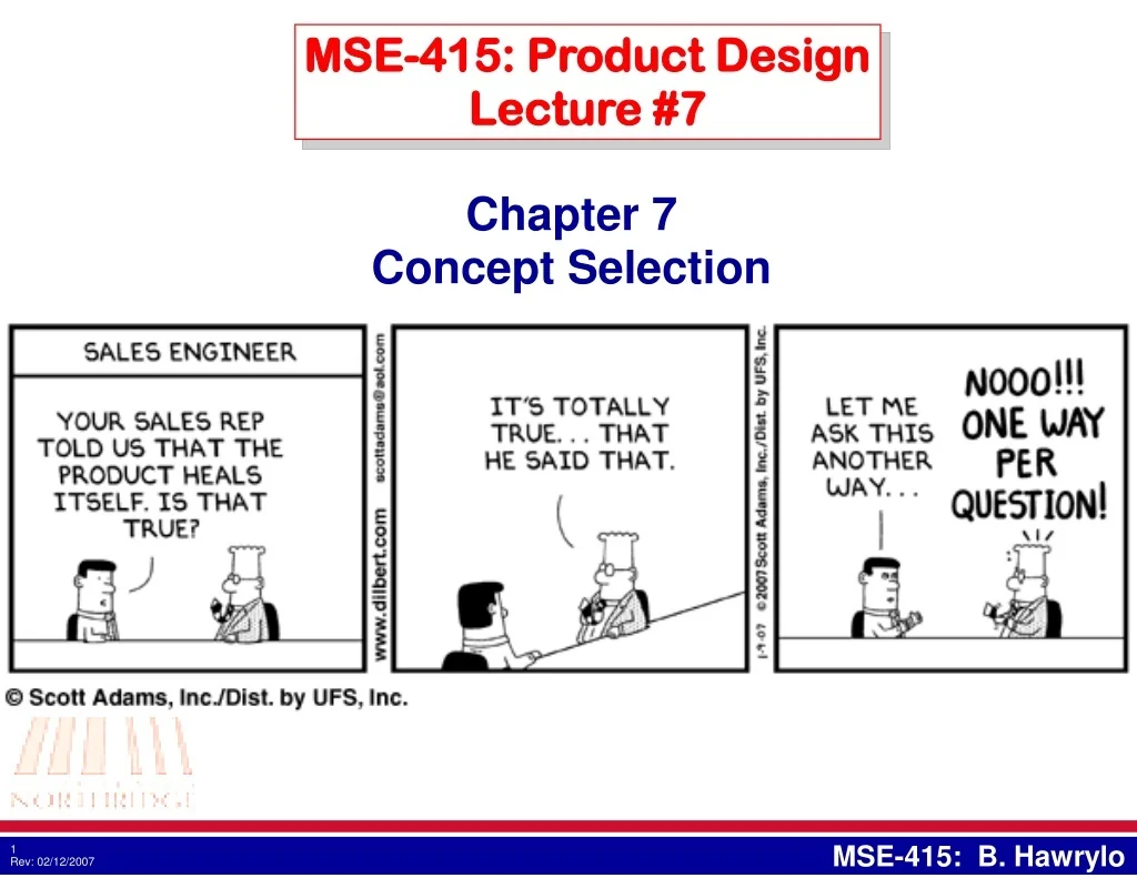 PPT - Structured Methods for Concept Selection in Product Design ...