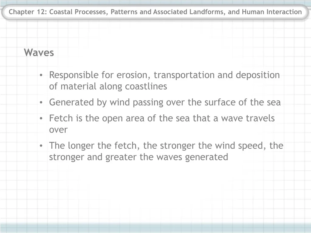 PPT - Coastal Erosion: Waves, Factors, and Landforms PowerPoint ...