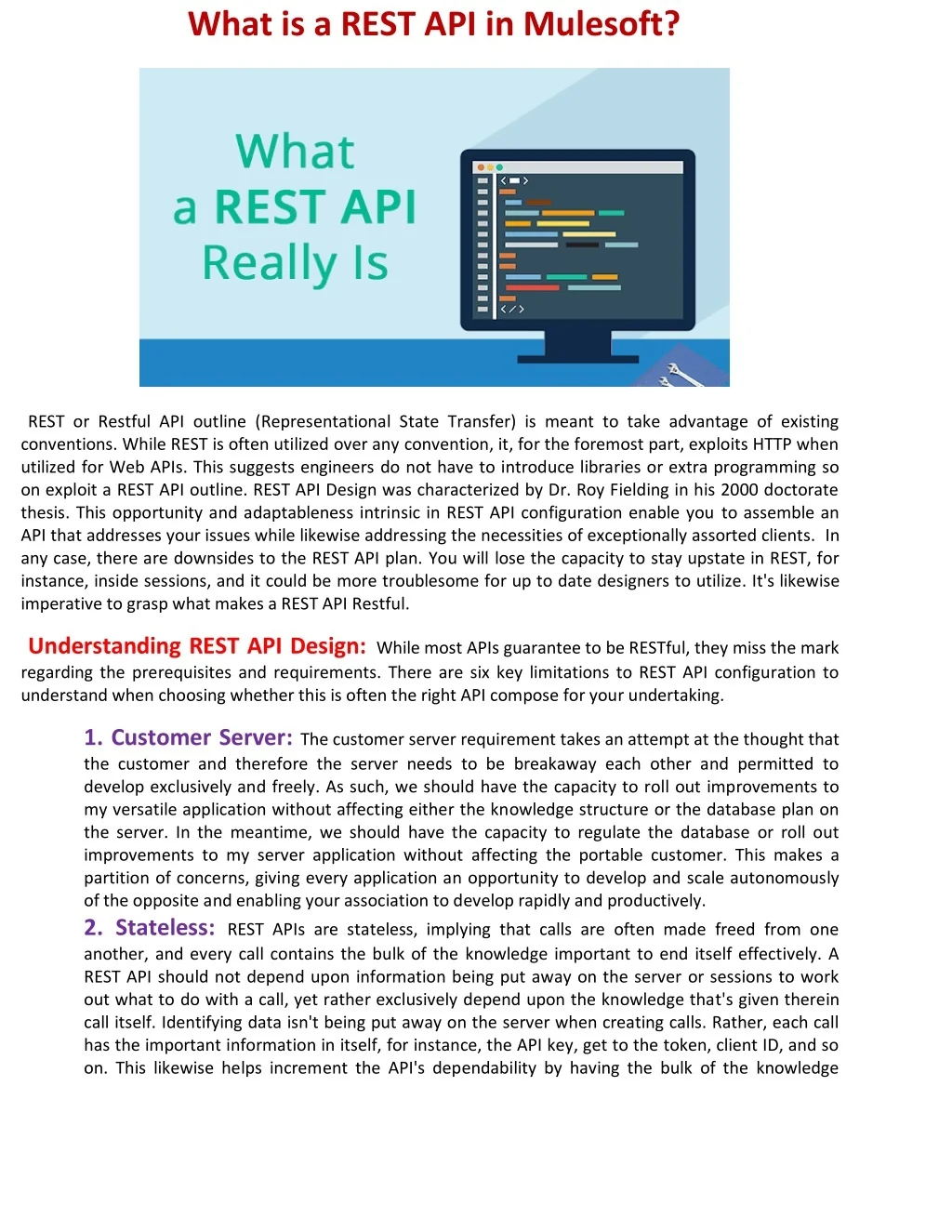 PPT - What is a REST API in Mulesoft PowerPoint Presentation, free ...