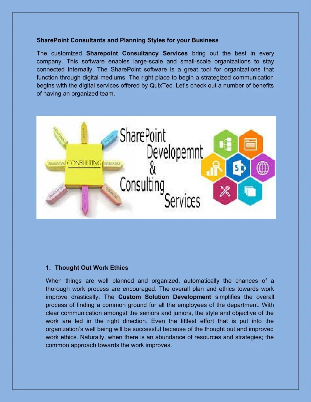 PPT - Sharepoint Consultancy Services by Quixtec PowerPoint Presentation - ID:9771073