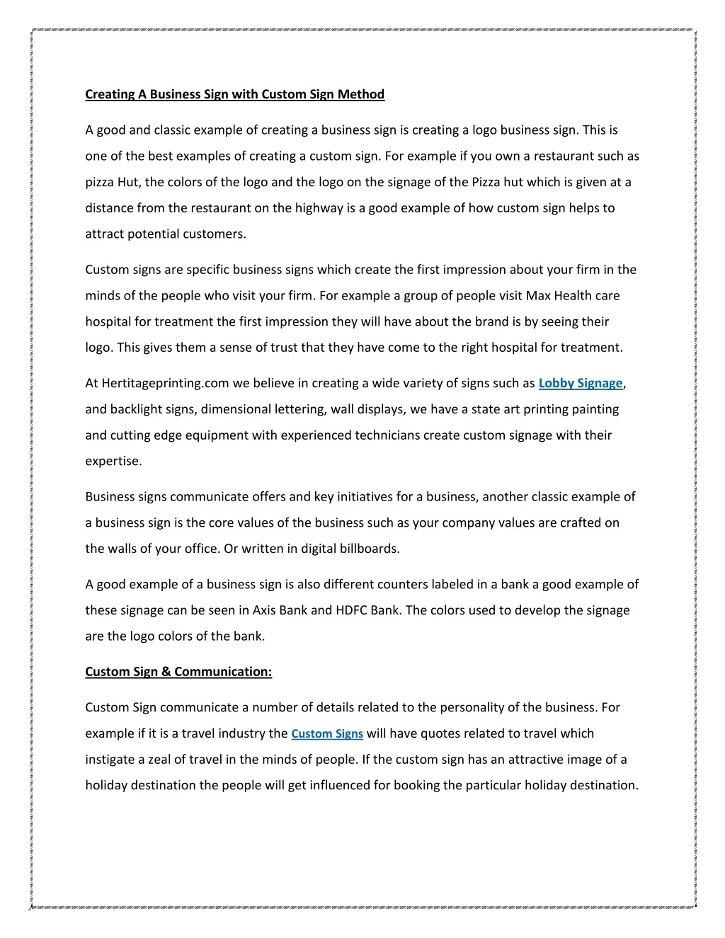 PPT - Creating A Business Sign with Custom Sign Method PowerPoint ...