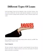 PPT - The Different Types of Short Term Loans PowerPoint Presentation ...
