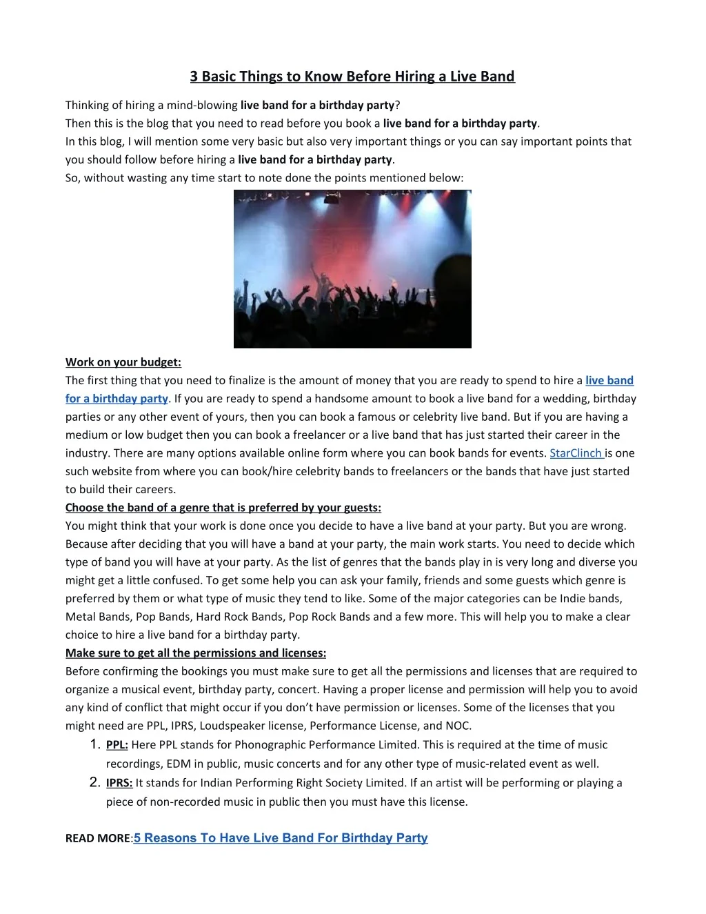 PPT - 3 Basic Things to Know Before Hiring a Live Band PowerPoint ...