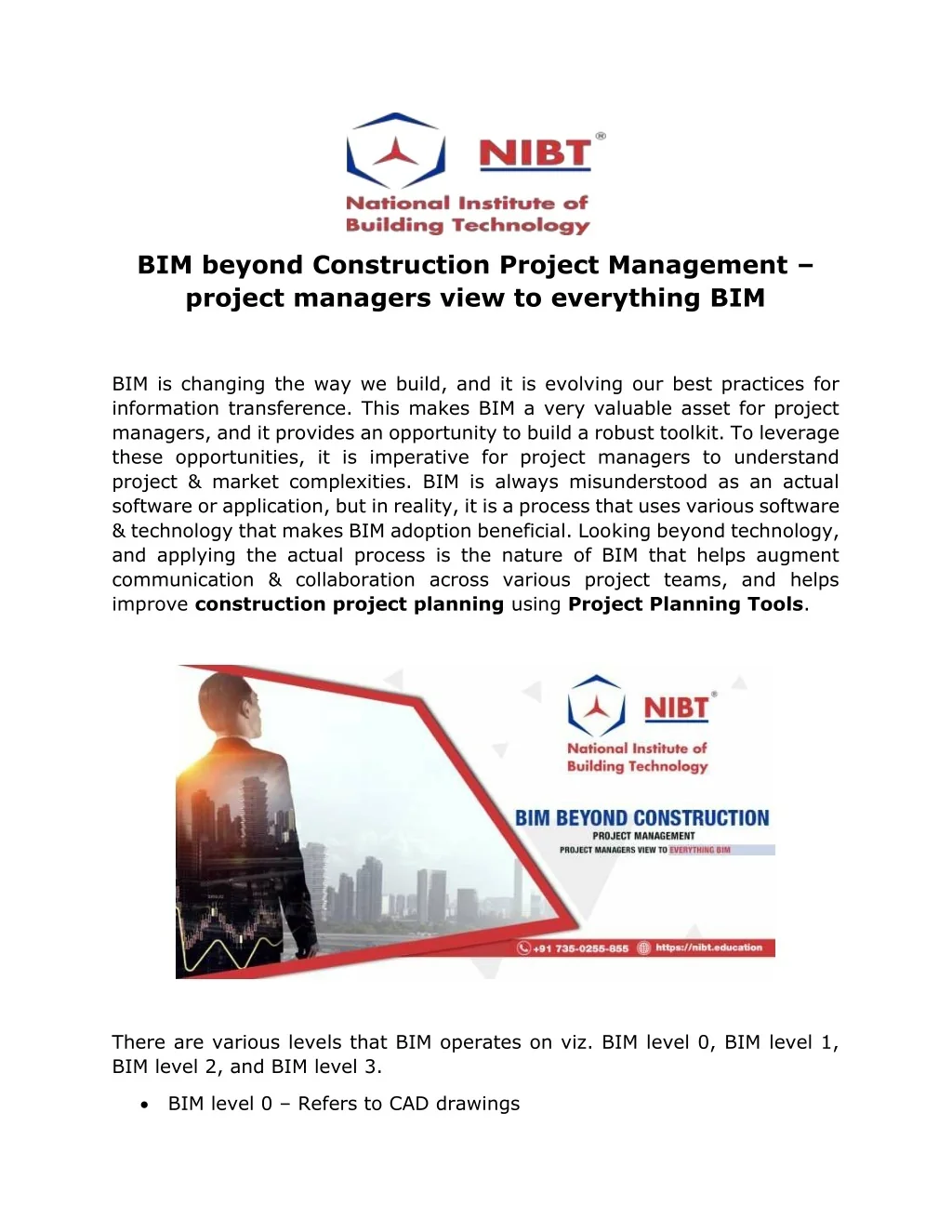 PPT - BIM beyond Construction Project Management –project managers view ...